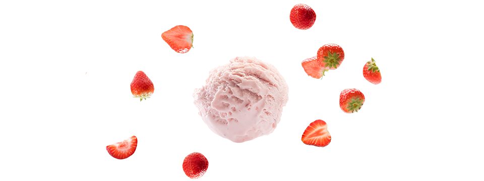 Standard Jordbær kuleis med jordbærsmak - Hennig-Olsen Is