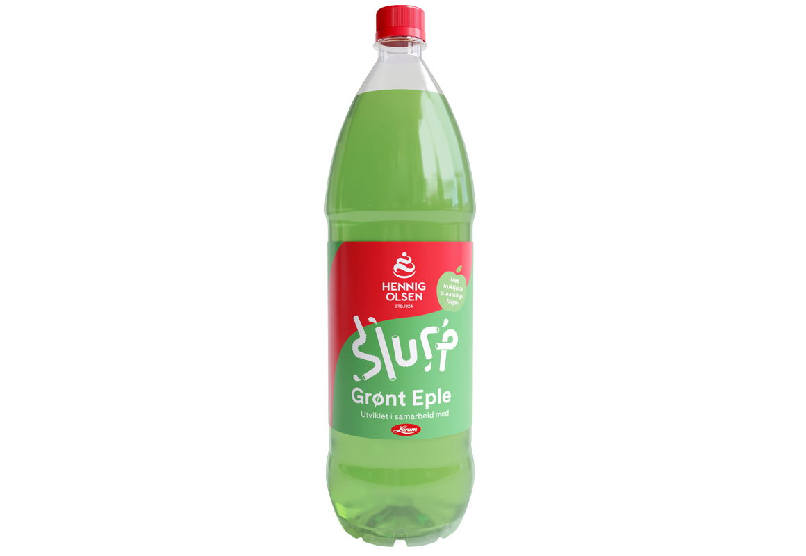 SLURP Grønt Eple - slush laget med fruktjuice - Hennig-Olsen Is