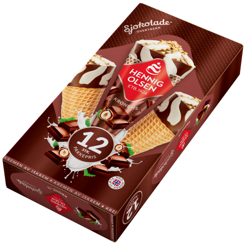 Krone-is Krokan 6-pk - Hennig-Olsen Is