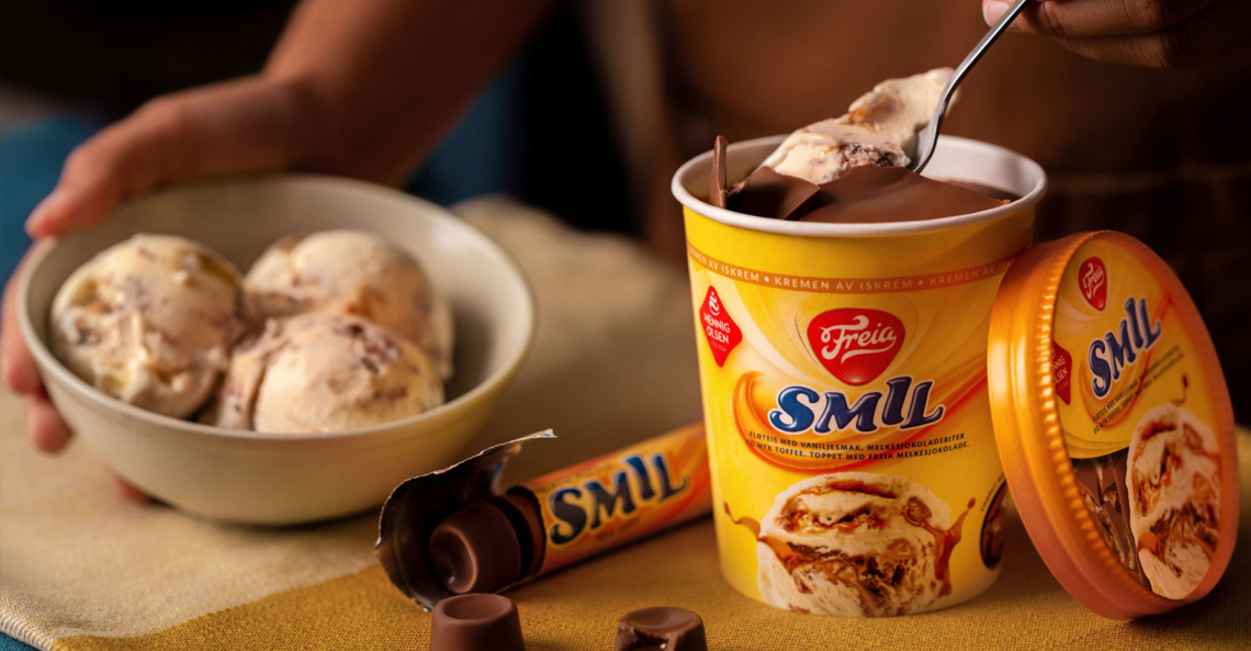 Tre nye Sørlandsis – og Freia Smil som iskrem - Hennig-Olsen Is